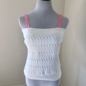 Milly | Tops | Milly White Knit Summer Top Size Medium | Poshmark